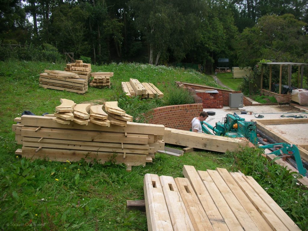 Finishing an Oak Frame - Sackville Oak Frames